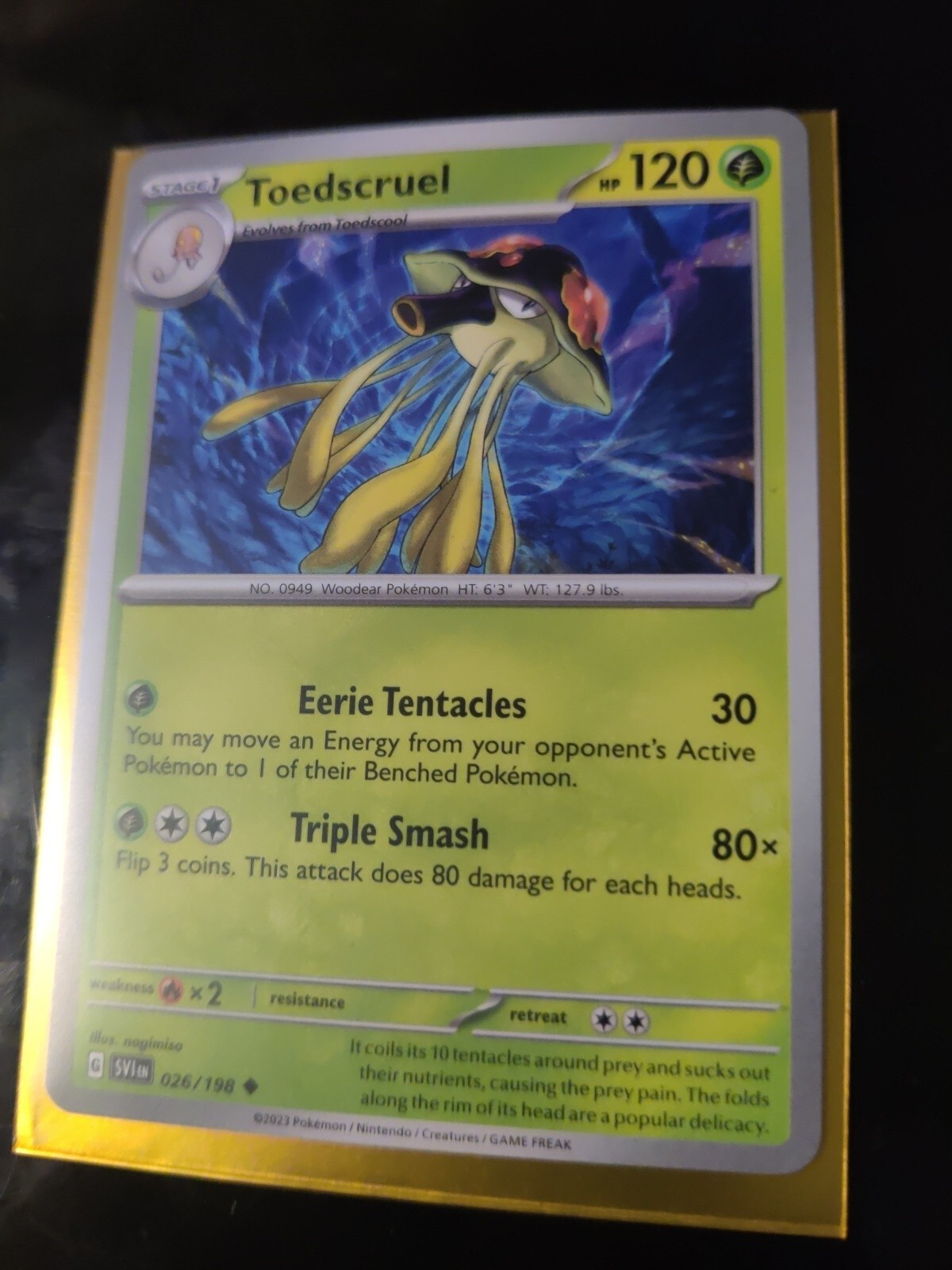 Toedscruel - 026/198 Uncommon Scarlet & Violet Base Set Pokemon TCG ...
