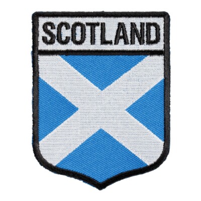 Scotland Flag Shield Patch, European Country Flag Patches | eBay