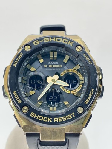 CASIO G-SHOCK GST-W100G-1AJF Gold/Black Resin Tough Solar Digital ...