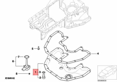 Genuine BMW E60 E60N E61 E61N E63 E63N E64 E65 Engine Oil Pan OEM ...