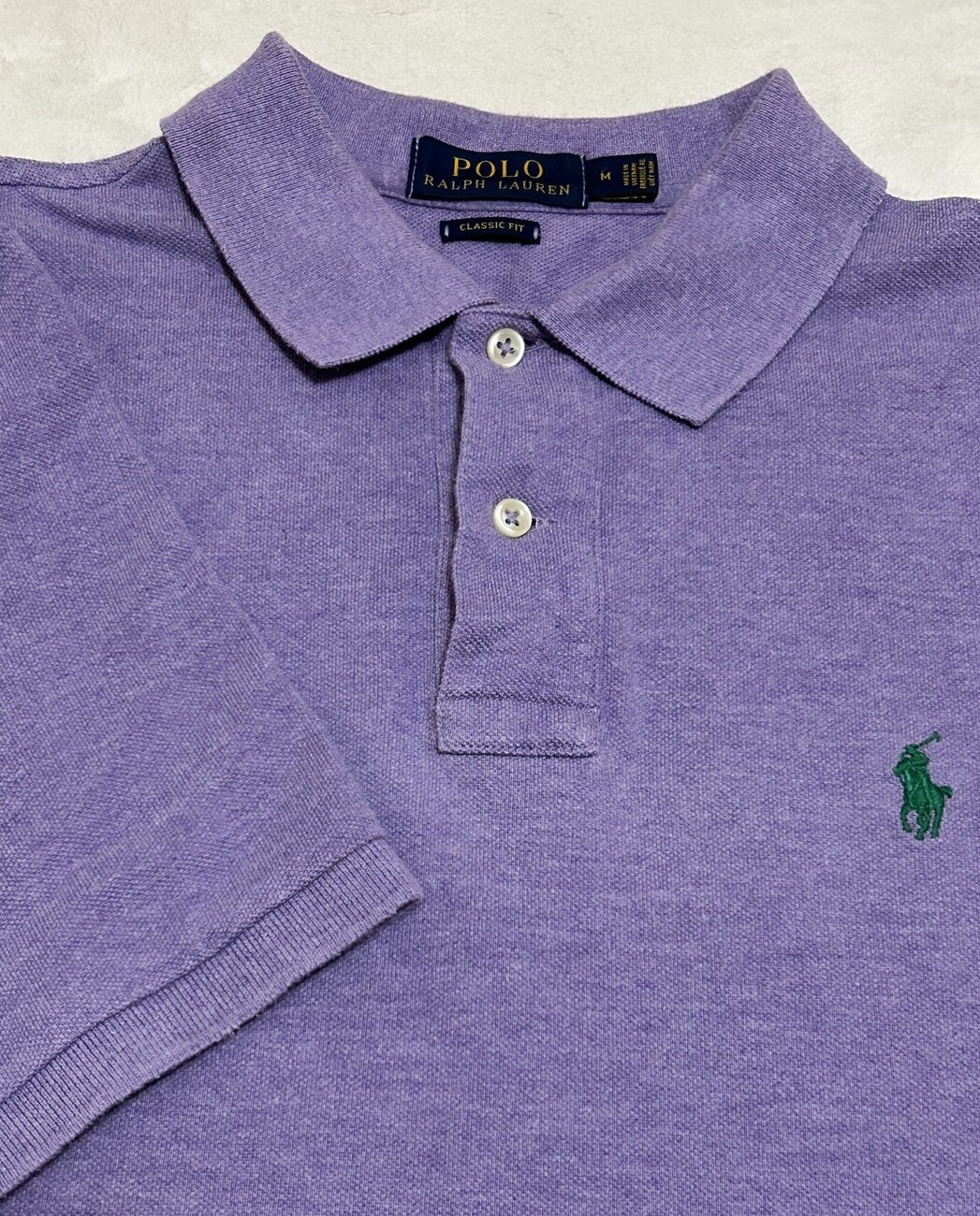 POLO RALPH LAUREN Classic Fit Purple Men’s Polo Shirt… - Gem