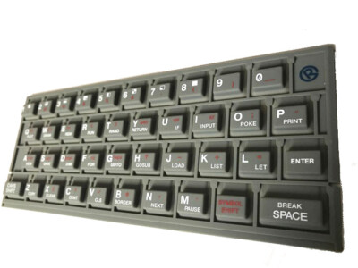 Rubber Keyboard Mat in Light Grey for Original Sinclair ZX Spectrum 16K ...