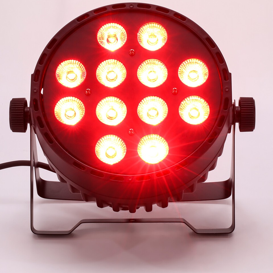 12LED 120W RGBW PAR64 Light DMX DJ Stage Light 4IN1 Color Mixing Wash ...