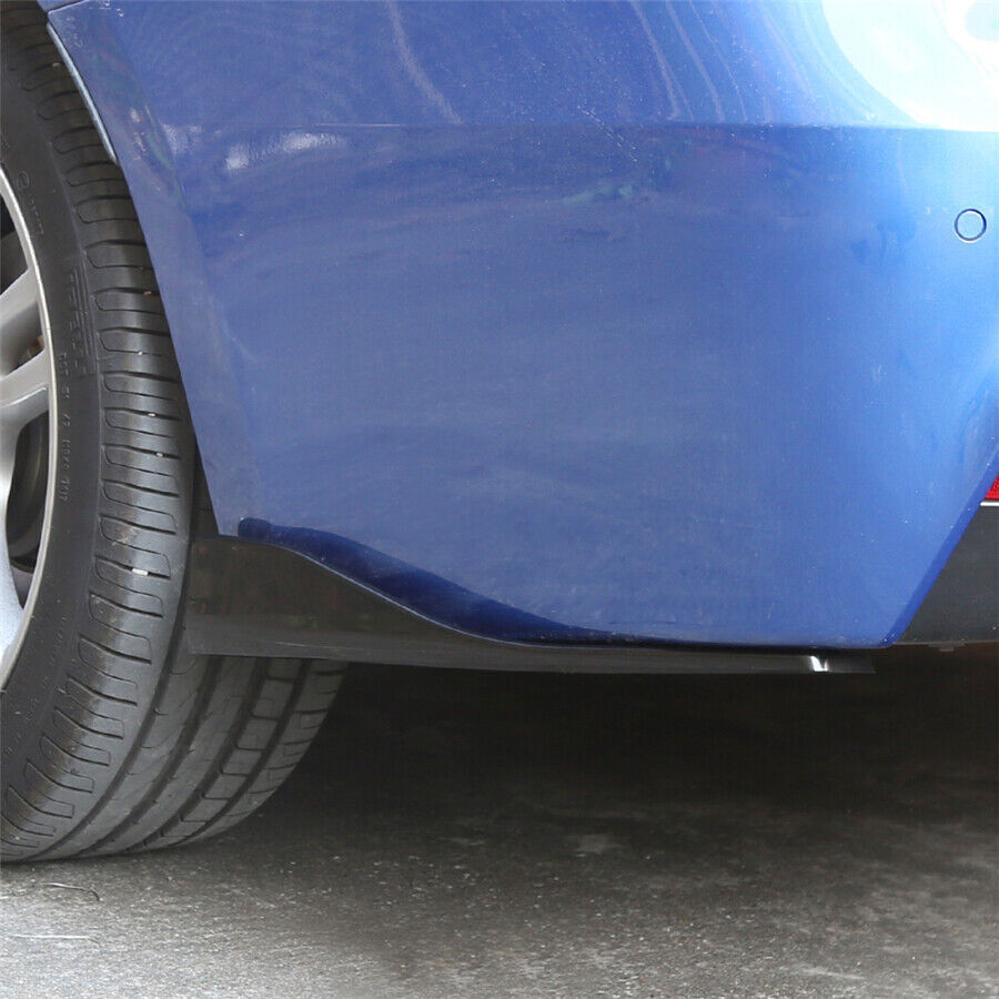 2pcs Car Rear Lip Rocker Bumper Spoiler Wrap Angle Splitter Body Side ...