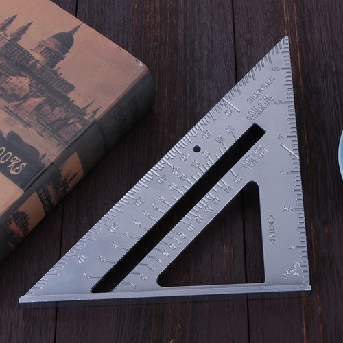 7-inch Square Angle Ruler Portable Aluminum Triangle Ruler Durable for ...