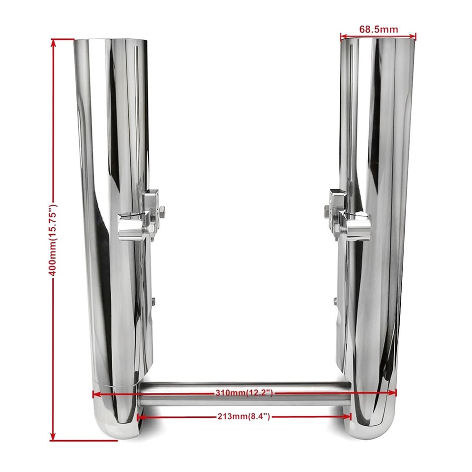 CNC Hollow cut Fork leg For Harley FLT Touring street road glide FLHR ...
