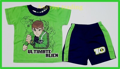 Ben Ten 10 BNWT Tshirt boys Summer Pyjamas kids top pajamas shorts ...