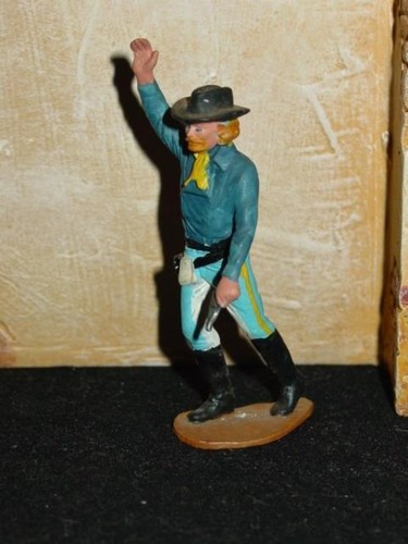 MARX - GEORGE A. CUSTER Metal Figure - Battle Little Big Horn Playset ...