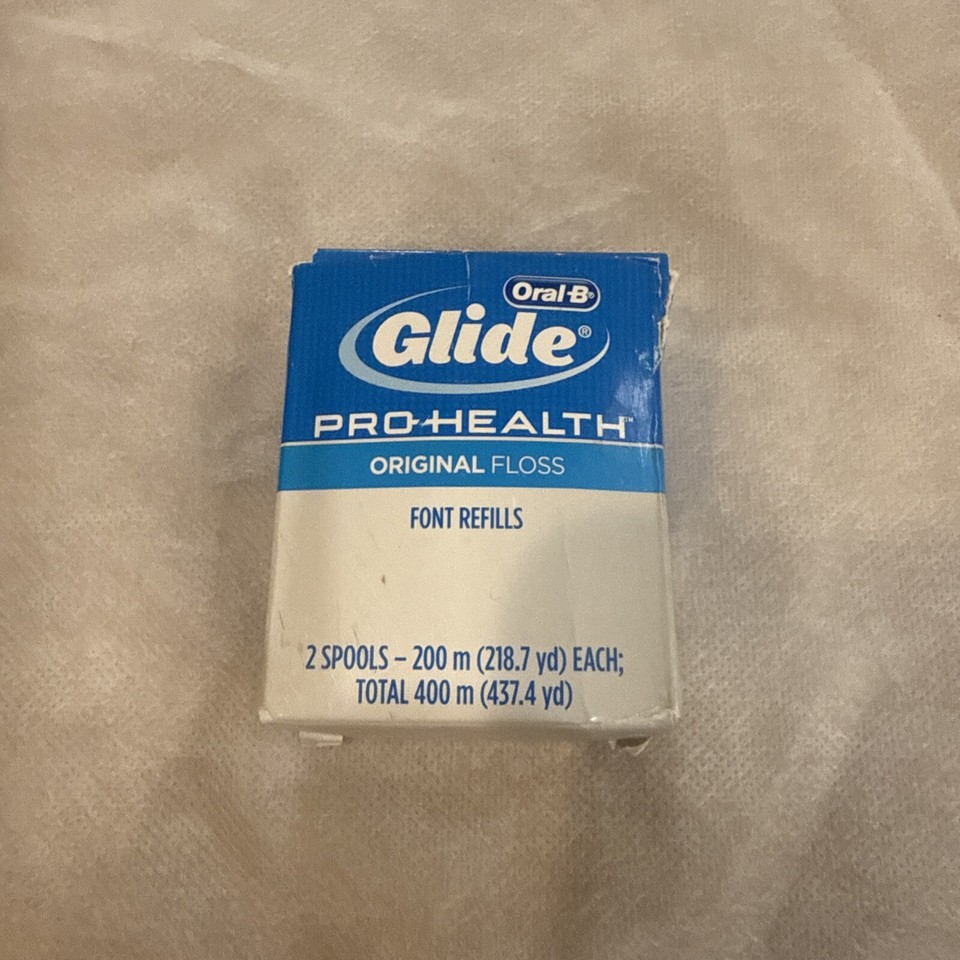 NEW VERSION! Oral-B Glide Floss Refills, 2 Spools - Unflavored, Micro ...