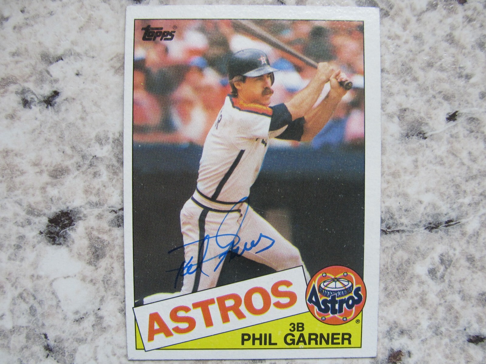 Astros Phil Garner Signed Autographed 1985 Topps Mint | eBay