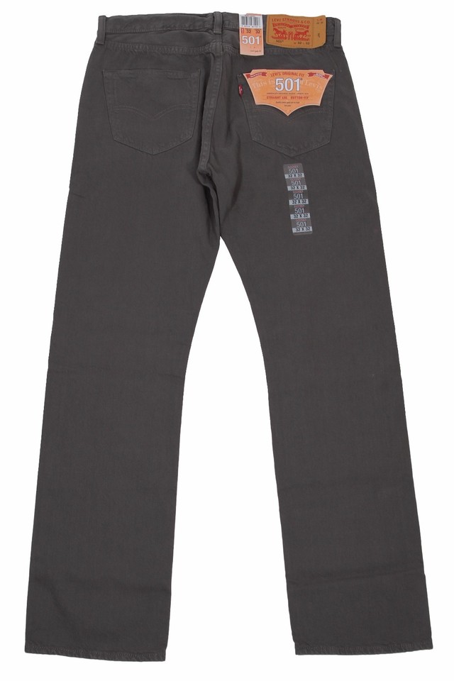 Levis 501 Button Fly Mens Jeans Authentic Many Sizes Optic White NWT | eBay