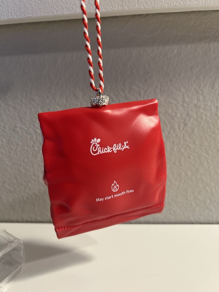 Chick-Fil-A Original Spicy Chicken Sandwich Bag Holiday Ornament 2025 ...