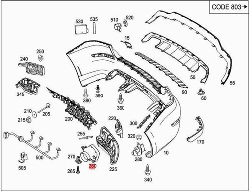 Genuine MERCEDES X204 GLK-CLASS X204 Tail pipe trim 2074901927 | eBay