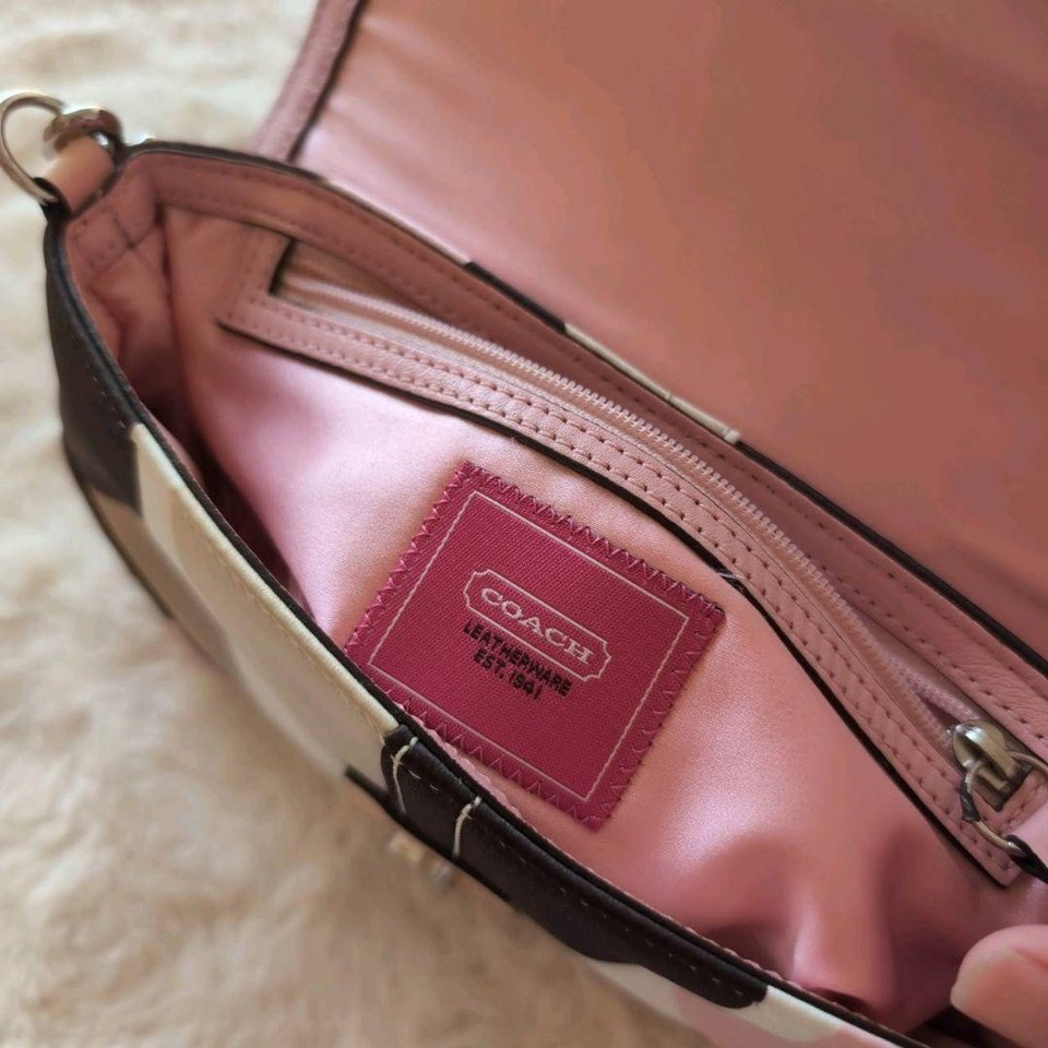 COACH Chain Rare Rhinestone Ribbon One Shoulder Accessory Rare Used ...