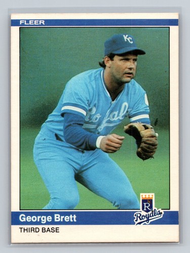 George Brett 1984 Fleer #344 Kansas City Royals | eBay