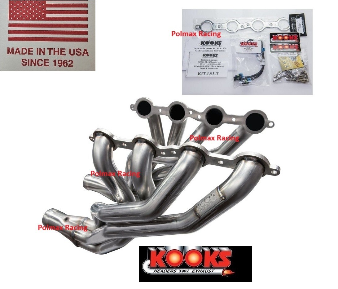 Kooks 2'' x 3'' stainless steel long tube headers 2012-2015 Camaro ZL1 LSA 6.2 | eBay
