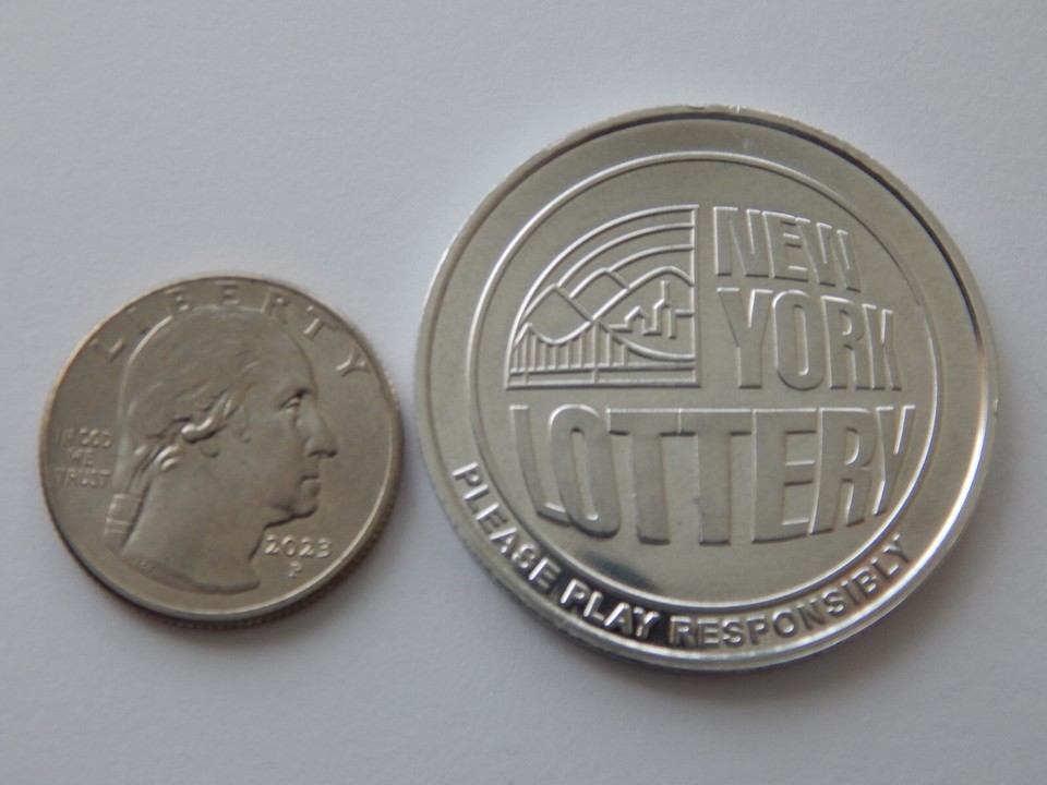 NYS Lottery Scratcher Coin New York Lotto Scratch Off Tokens | eBay