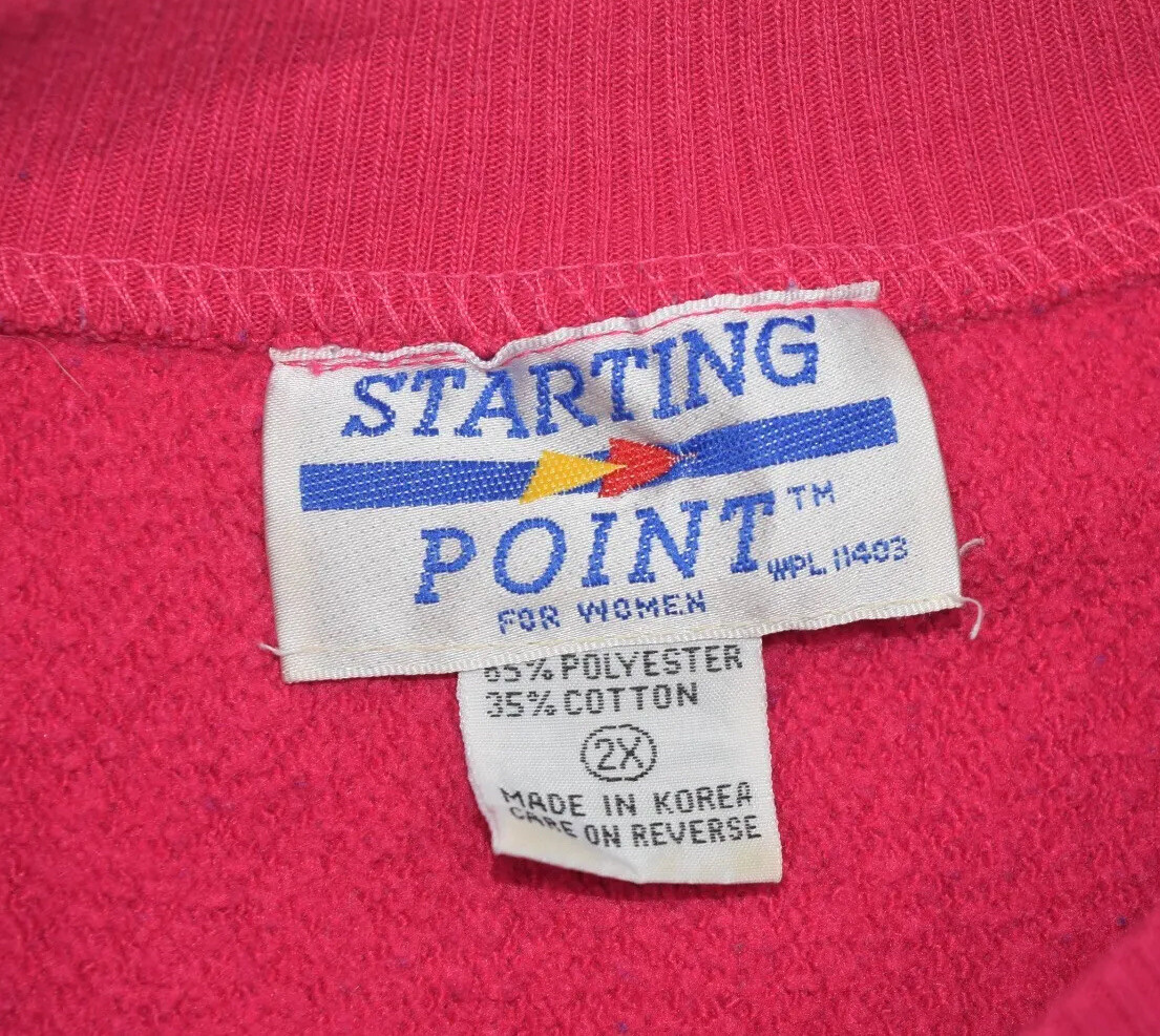 Vintage Starting Point Sweatshirt Womens 2XL 90s Retr… - Gem