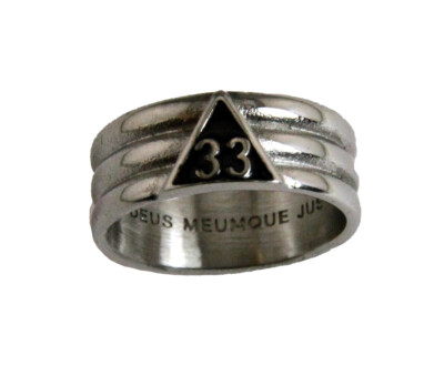 T147 Scottish Rite 33° Degree Ring 33rd Thirty Third Mason Freemason 33 ...