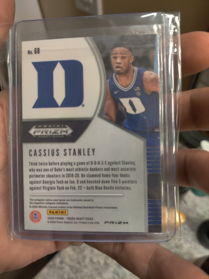 CASSIUS STANLEY 2020-21 PANINI PRIZM DRAFT PICKS TIGER STRIPE PRIZM SSP ...