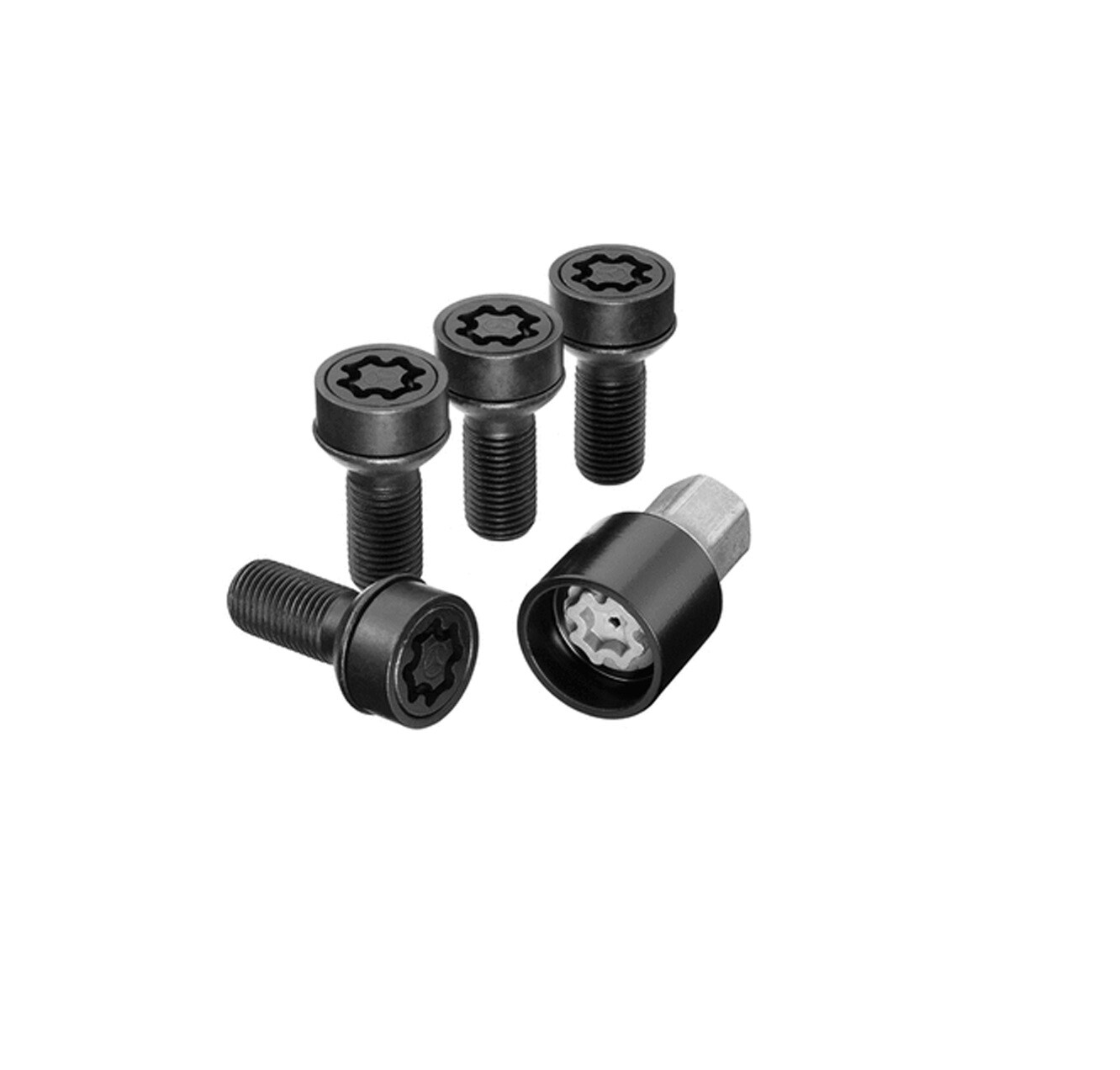 Genuine OEM Wheel Lock Set M14x1.5x45 Black for Mercedes 0019901707 | eBay