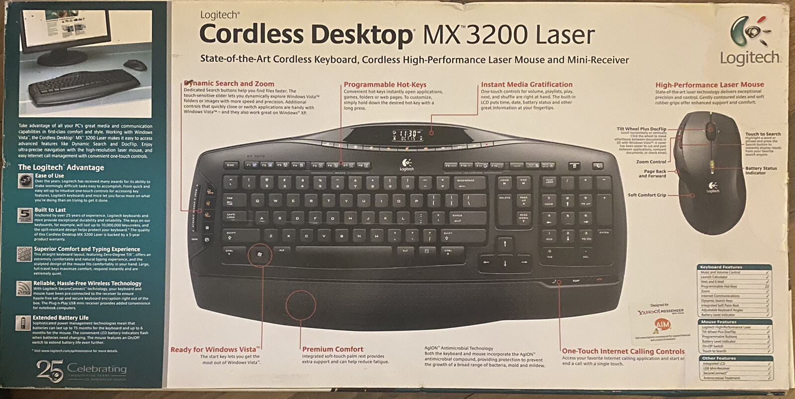 Logitech MX3200 LTK46227 Wireless Keyboard for sale online | eBay