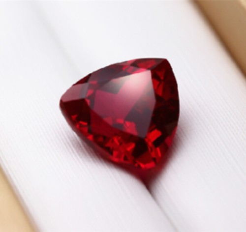 10mm Unheated TOP QUALITY PIGEON BLOOD RED RUBY TRILLION CUT AAAAA+ ...