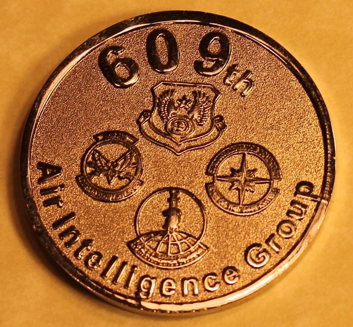 609th Air Intelligence Group Air Force Challenge Münze | eBay