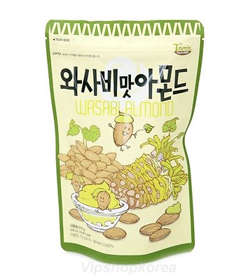 Almonds Wasabi flavor Seasoned Nuts Korean snacks Appetizer spicy ...