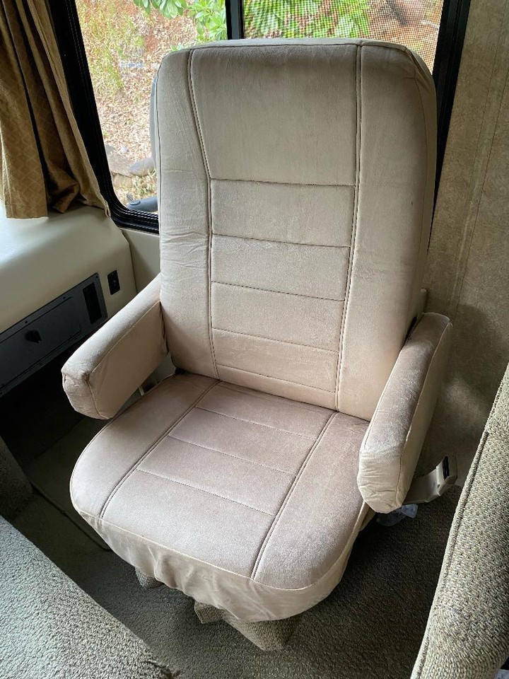 Nice 16 0unce Velour Motorhome,RV Captain Chair Seat Covers Fits Beaver ...