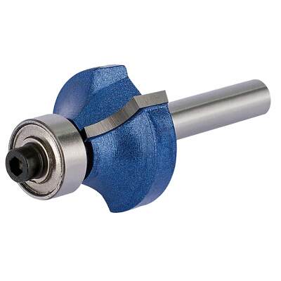 Draper Bearing Guided Rounding Over Router Cutter 25mm 7mm 1/4" | eBay UK