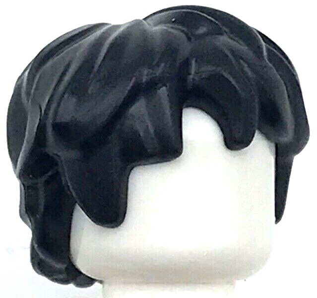 Lego New Black Minifigure Hair Thick and Messy Piece | eBay