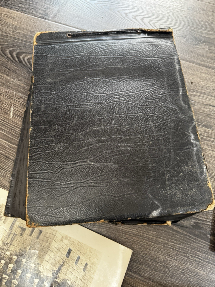 1938 US Navy Radioman PHOTO ALBUM w/ Sailors Ships Guns WWII Era Naval ...