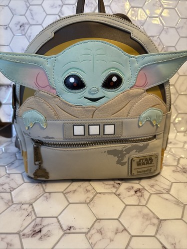 Loungefly STAR WARS Mandalorian Baby Yoda The Child Mini Backpack BRAND ...