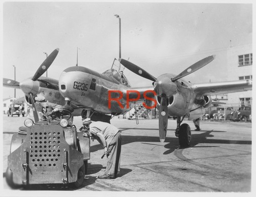 Original WWII GI Snapshot: American P-38 F-5 Recon Plane On Airfield | eBay