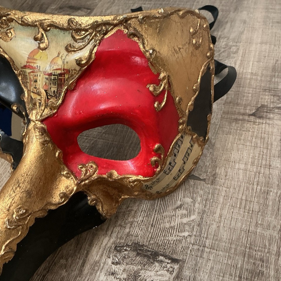 Venetian Paper Mache Long Nose Masquerade Face Mask Mardi Gras Paris | eBay