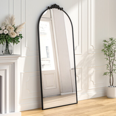 180 x 80cm Long Mirror Arched Full Length Wall Mirror Home Living Room ...