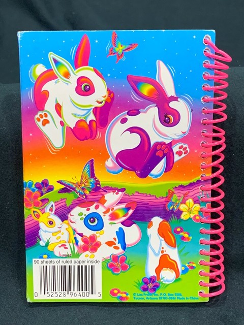 Vintage Lisa Frank Carousel Unicorns Spiral Snap on Notebook 90 Ruled ...