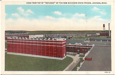 View From Rotunda of New Michigan State Prison in Jackson MI Postcard ...