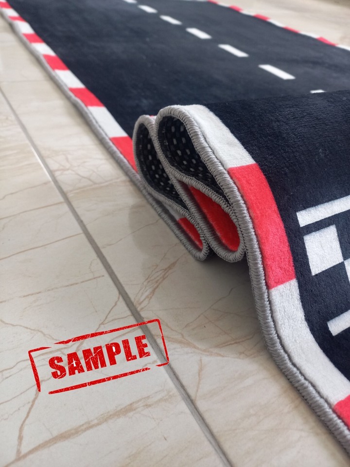 Race Track, Race Track Rug,Start Line,Finish Line,Hallway Rug,Long ...