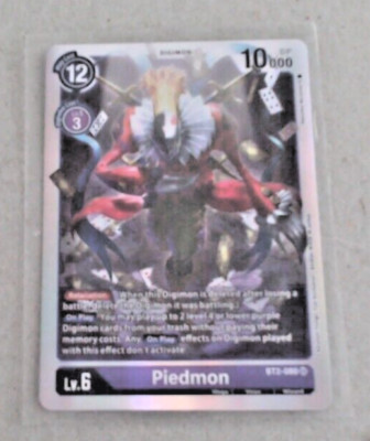 Digimon Card Game: Piedmon BT2-080 (SR) | eBay