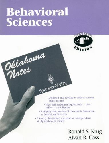 Oklahoma Notes Ser.: Behavioral Sciences by Ronald S. Krug and Alvah R ...