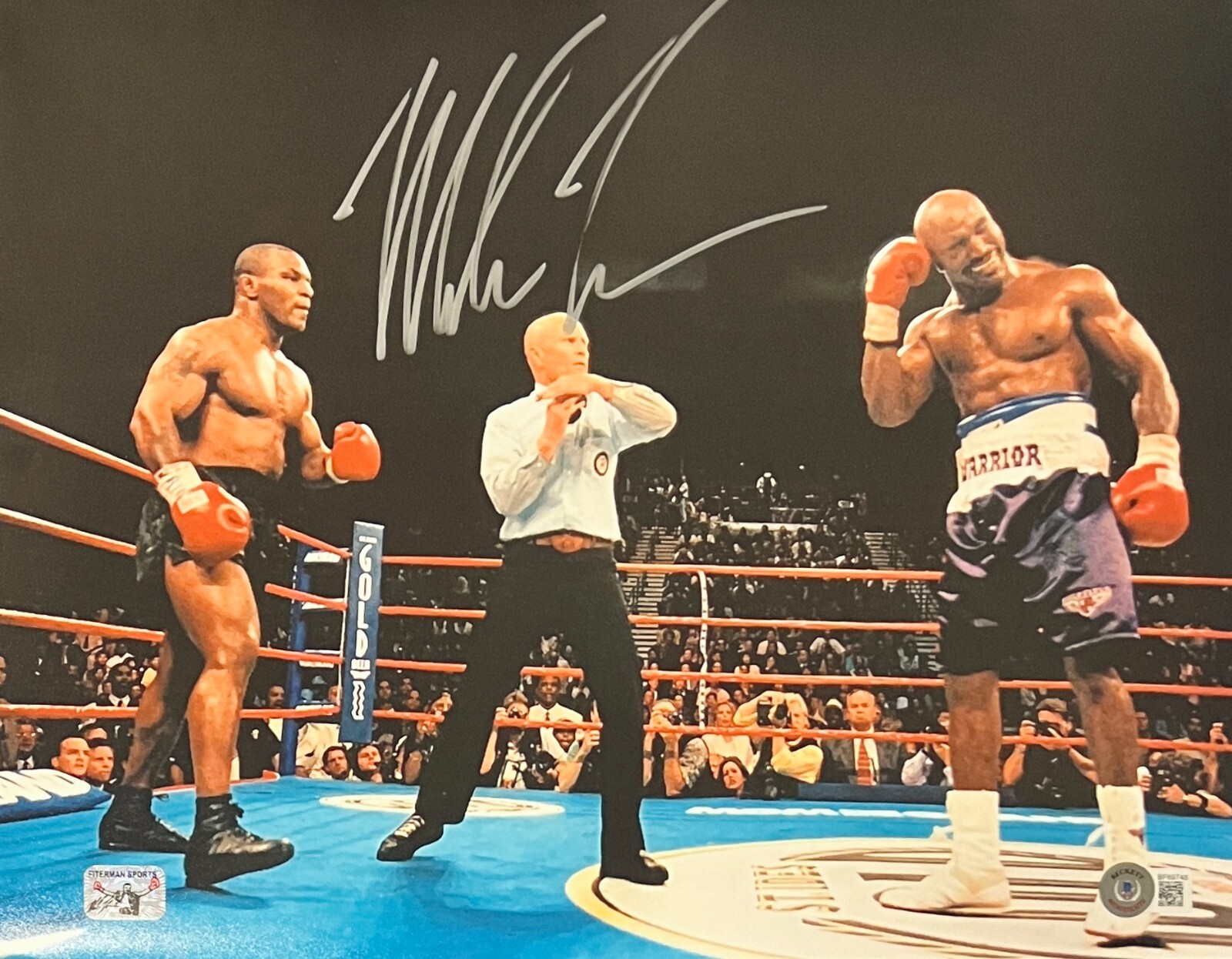 Mike Tyson Signed 11x14 Photo Boxing Holyfield Ear Bite Auto BAS ...