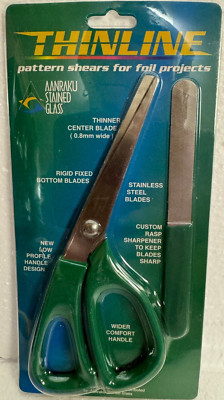 Thinline Aanraku Stained Glass Pattern Shears File Foil Projects | eBay