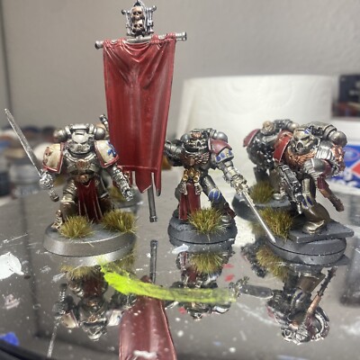 Warhammer 40K - Space Marines Knights Iron snakes - 5x painted | eBay UK