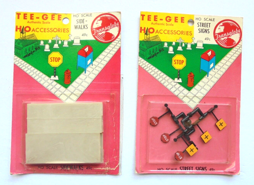 Tee-Gee Sidewalks and Street Signs Ho Scale NOS | eBay