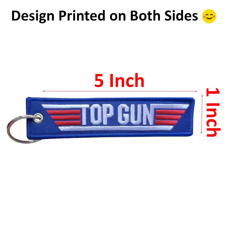 Top Gun Navy Maverick F-14 Pilot Flight Car Keychain Travel Luggage Bag ...