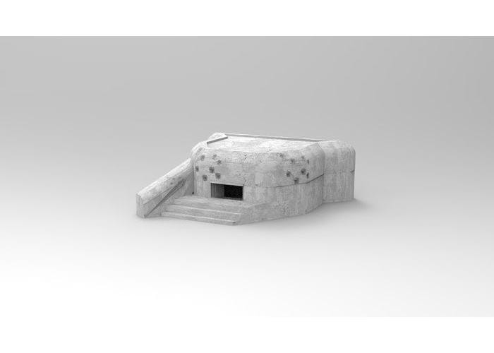 Regelbau 677 Bunker (WN 72) Terrain (WW2) - 3D Printed for Histotical ...