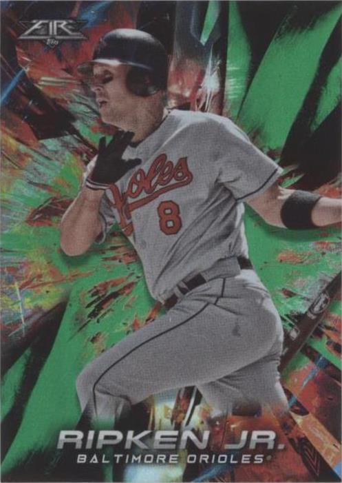 2018 Topps Fire - Cal Ripken #136 Green /199 for sale online | eBay