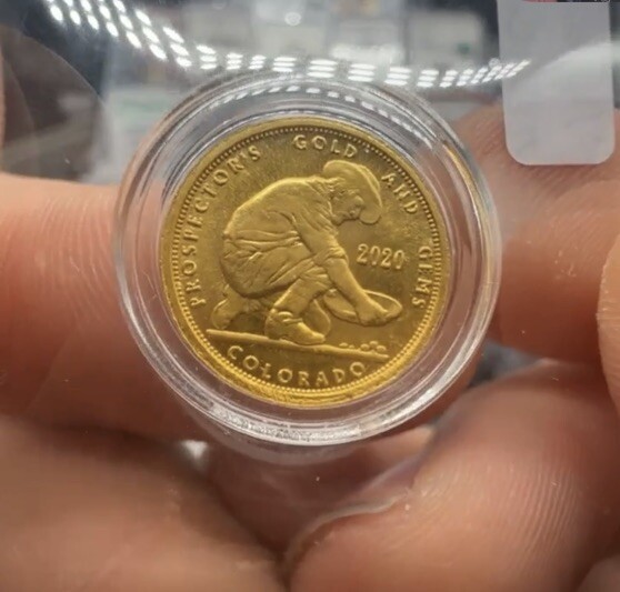 VERY RARE 2020 1/10th oz 9999 Fine Gold Prospector Bar/Round | eBay